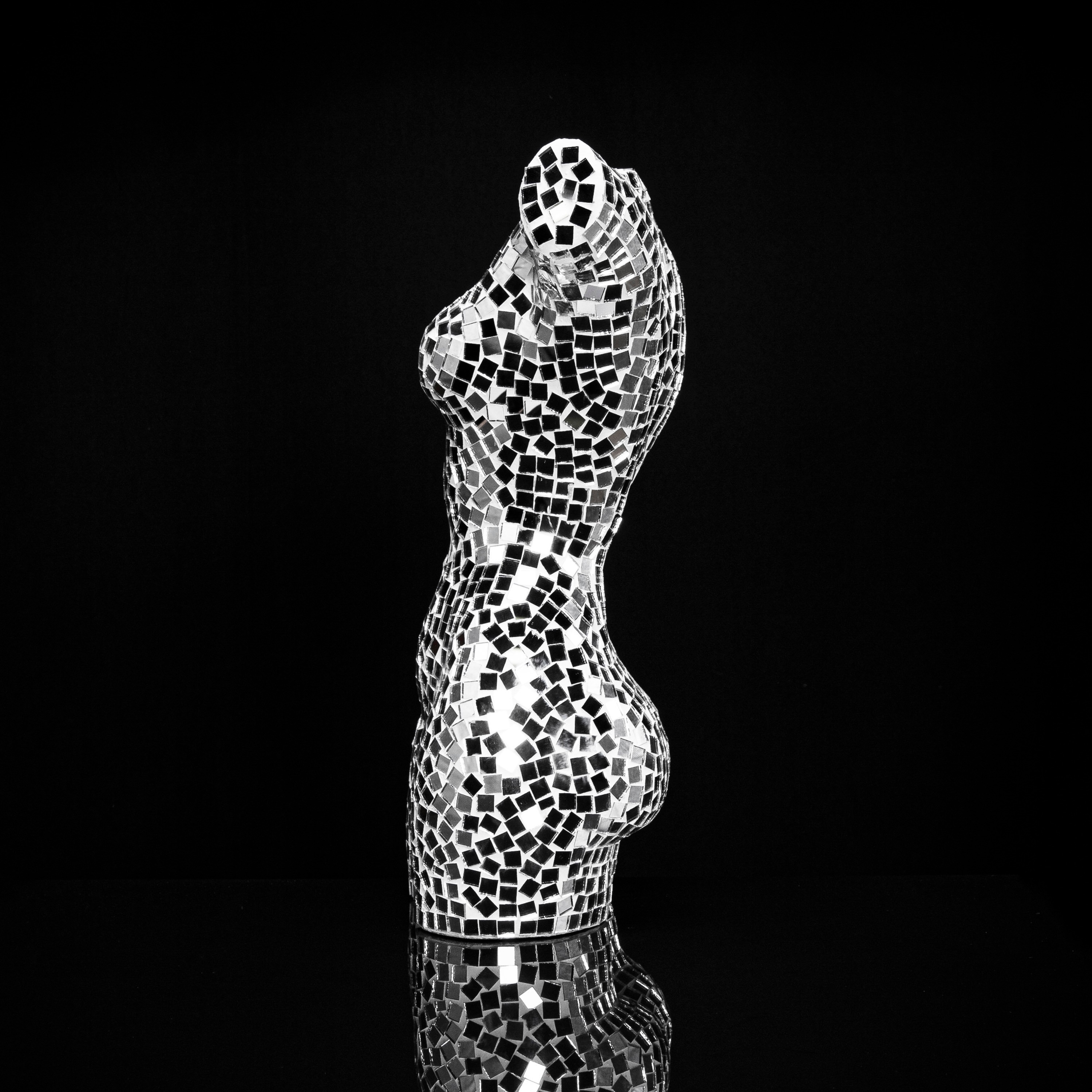 Mosaic Mirrored Woman Mannequin Bust 16" - Etsy