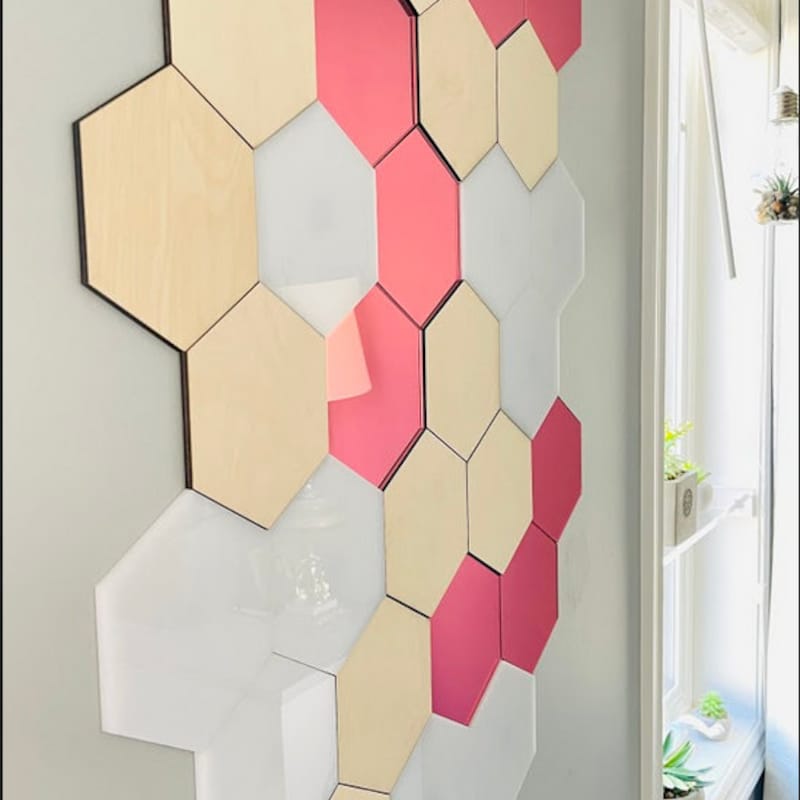 Hexagon Wall - Etsy