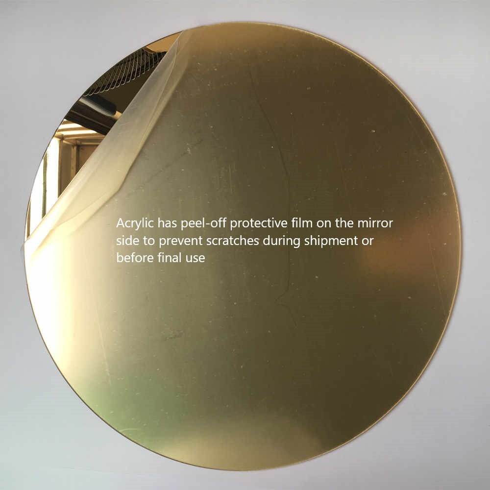 40 Laser Cut GOLD Mirror Acrylic Blank Round Discs Smooth Edge | Etsy