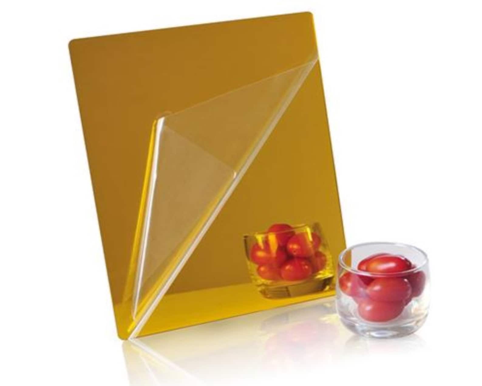 Gold Mirror Acrylic Plexiglass Sheets 1/8 Thick 3mm Easy to - Etsy Canada