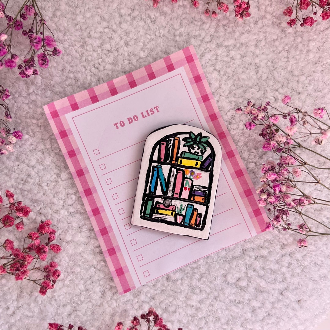 Rainbow Bookshelf Fridge Magnets, Kitchen Decor, Locker Magnets Book ...