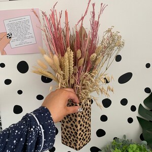 Leopard Print Ceramic Vase Hand Painted Funky Vase - Etsy