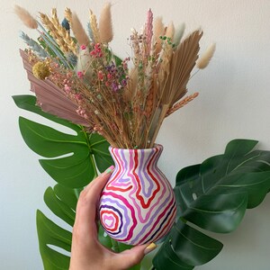 Funky Swirl Ceramic Vase Quirky Home Decor Eclectic Fun - Etsy
