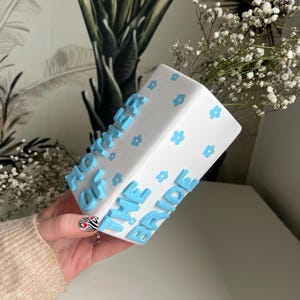 Personalised Ceramic Vase Mother of the Bride Wedding Flowers Gift ...