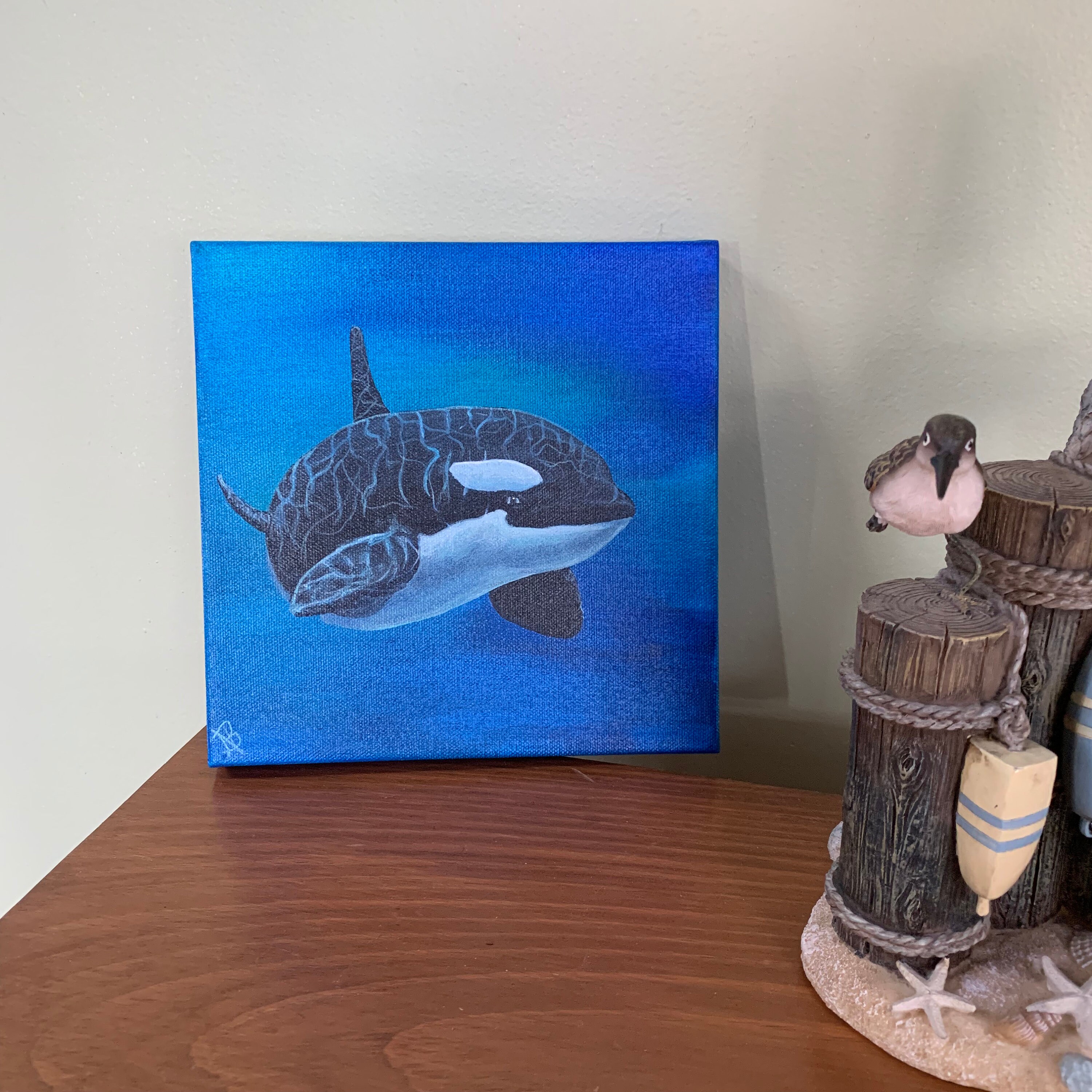 Orca Killer Whale Small Painting - Etsy