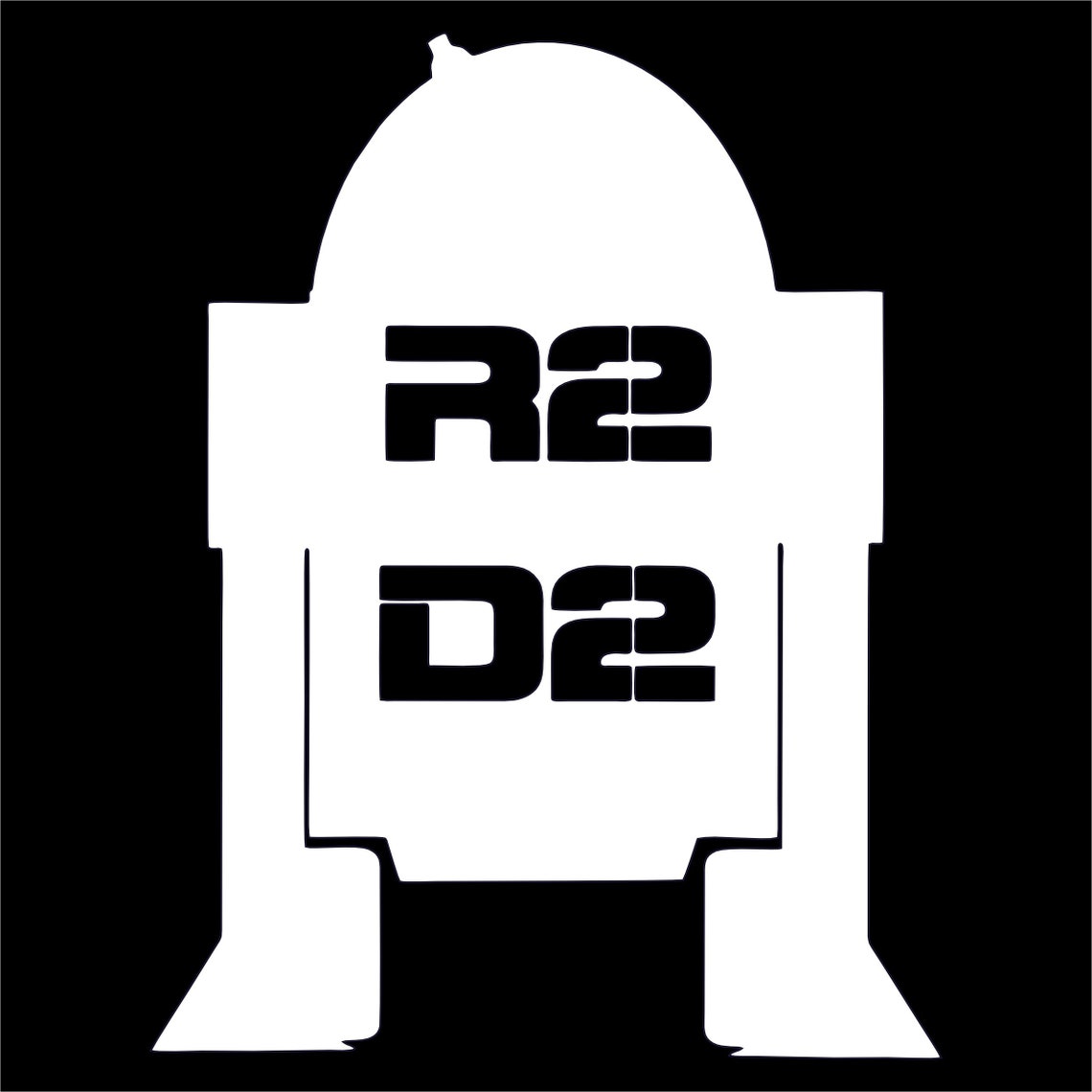 Robot R2 D2 star wars vinyl decal sticker star wars | Etsy