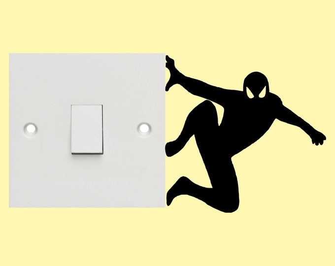 Spider Man Light Switch Sticker Vinyl Superhero 4 Colours - Etsy