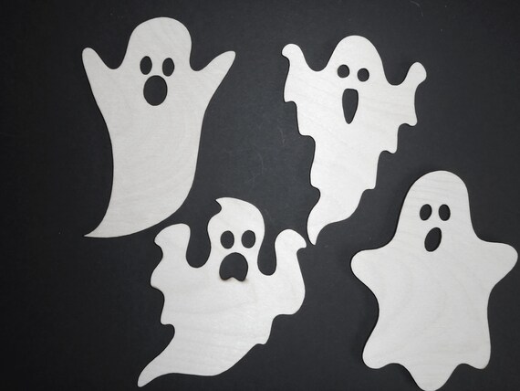 Halloween Ghost Shapes Pack of 4 5 Variations 3 Mm Plywood - Etsy UK