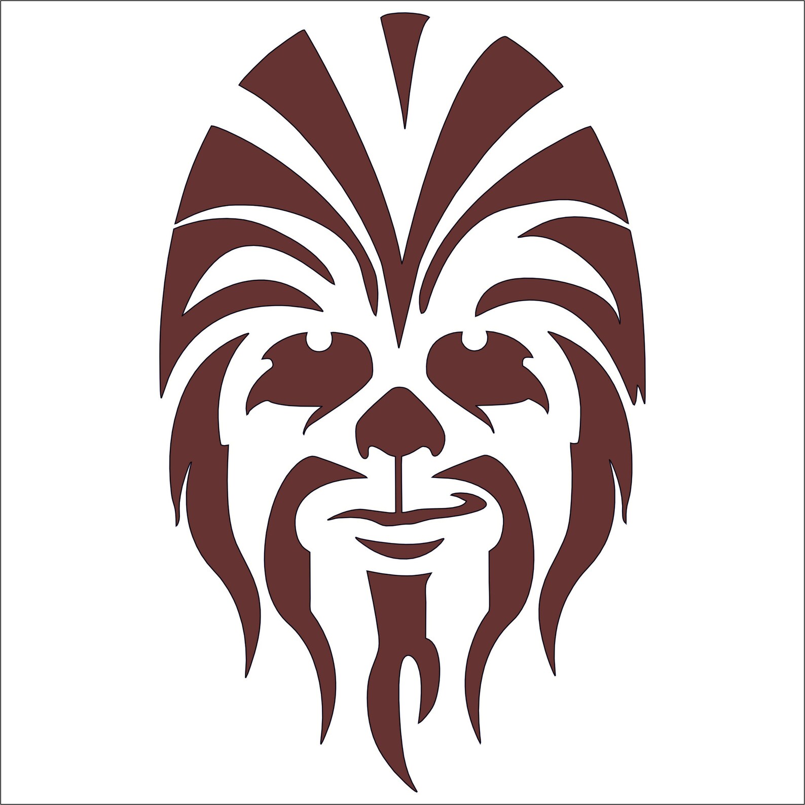 Chewbacca Star Wars Vinyl Decal Sticker Wookie Warrior Co - Etsy