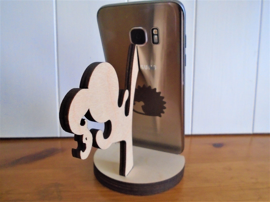 Karate Kicking Girl Mobile Phone Stand Wooden Stand Holder - Etsy