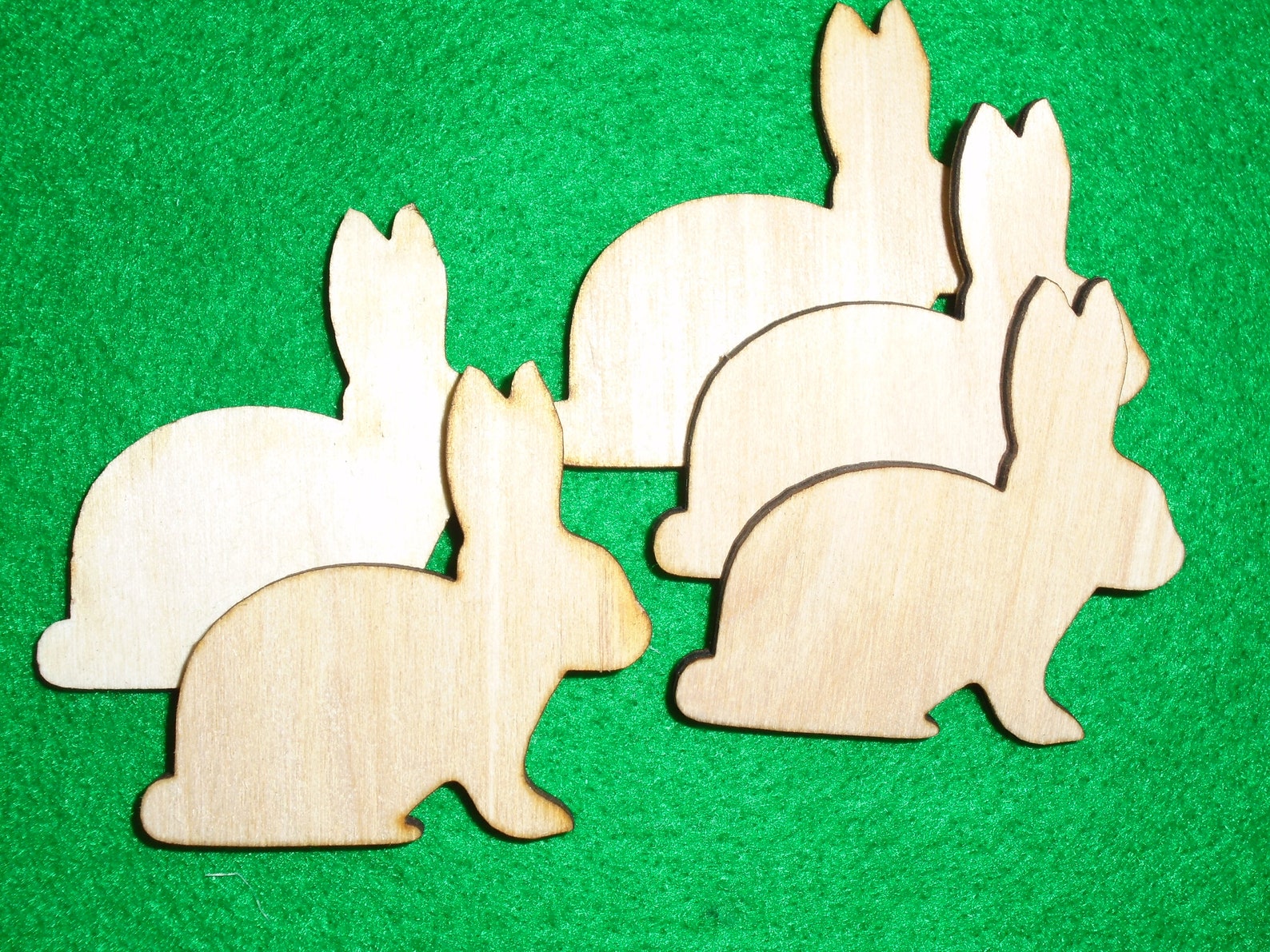 Wooden Rabbit Craft Shapes Pack of 5 3 Mm Plywood Laser - Etsy