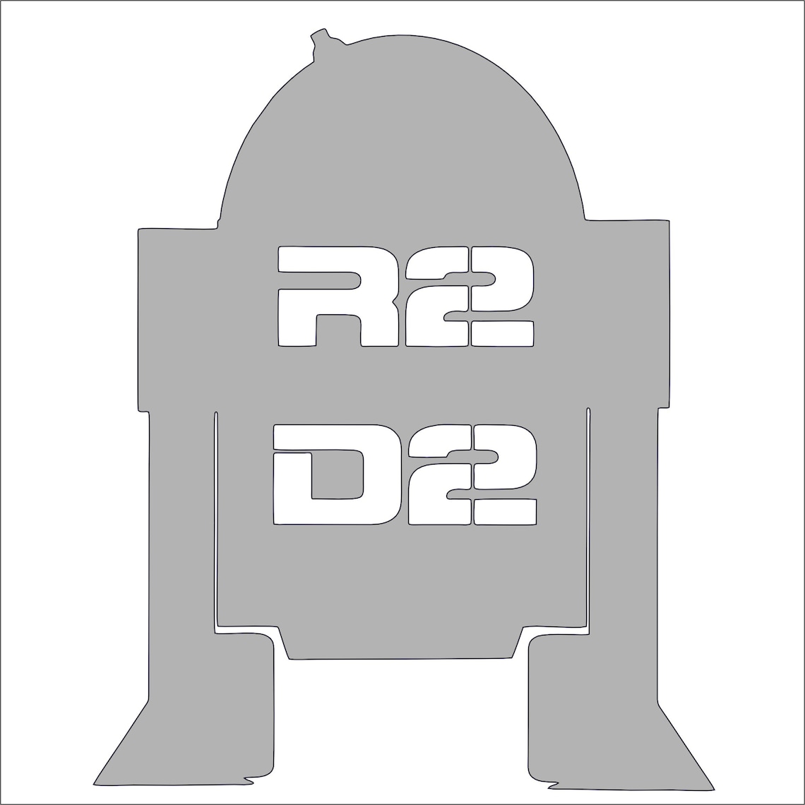 Robot R2 D2 star wars vinyl decal sticker star wars | Etsy