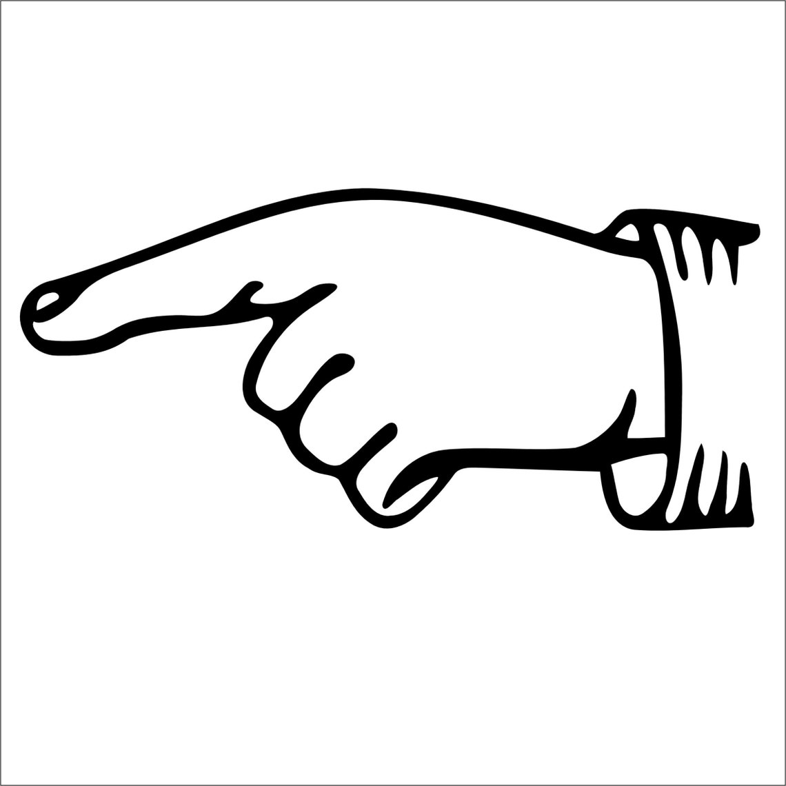 Pointing Finger Vinyl Decal Sticker Home/laptop/car - Etsy UK