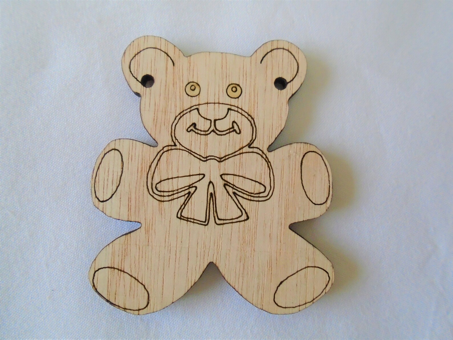 Wooden Bear Shapes Laser Cut and Engraved Craft Baby Shower | Etsy