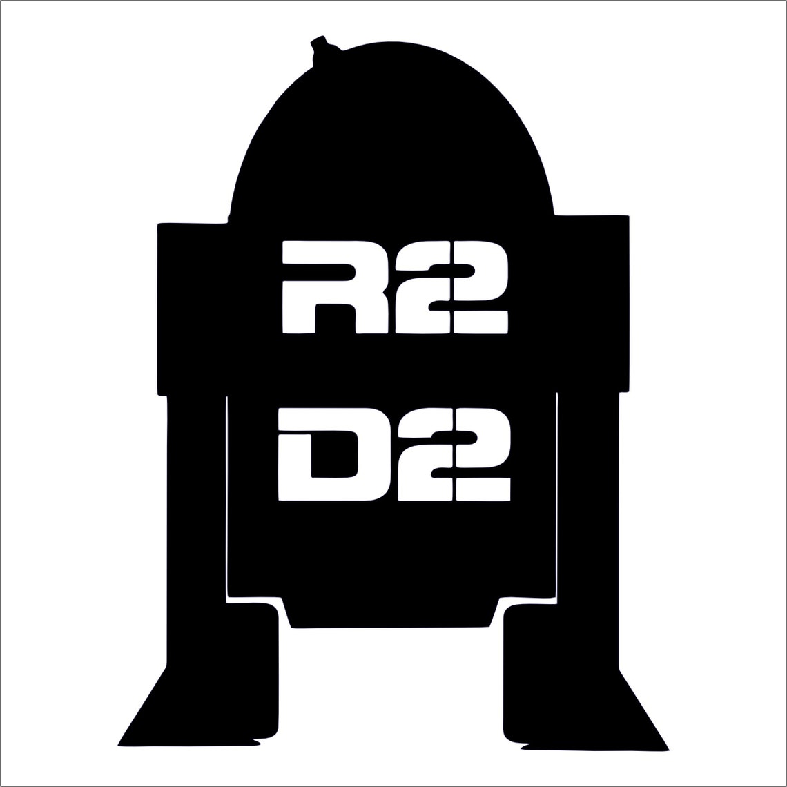 Robot R2 D2 star wars vinyl decal sticker star wars | Etsy