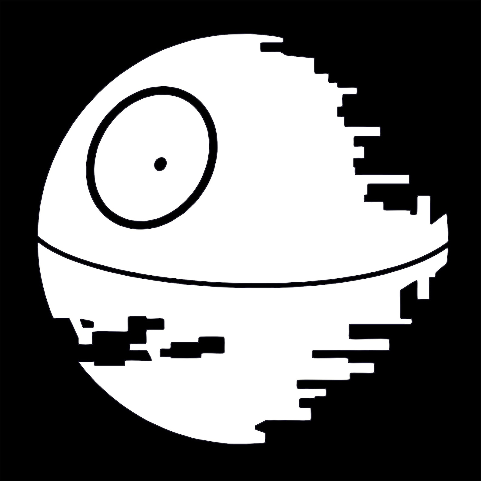 Death Star Vinyl Decal Sticker Galactic Super Weapon Wall - Etsy