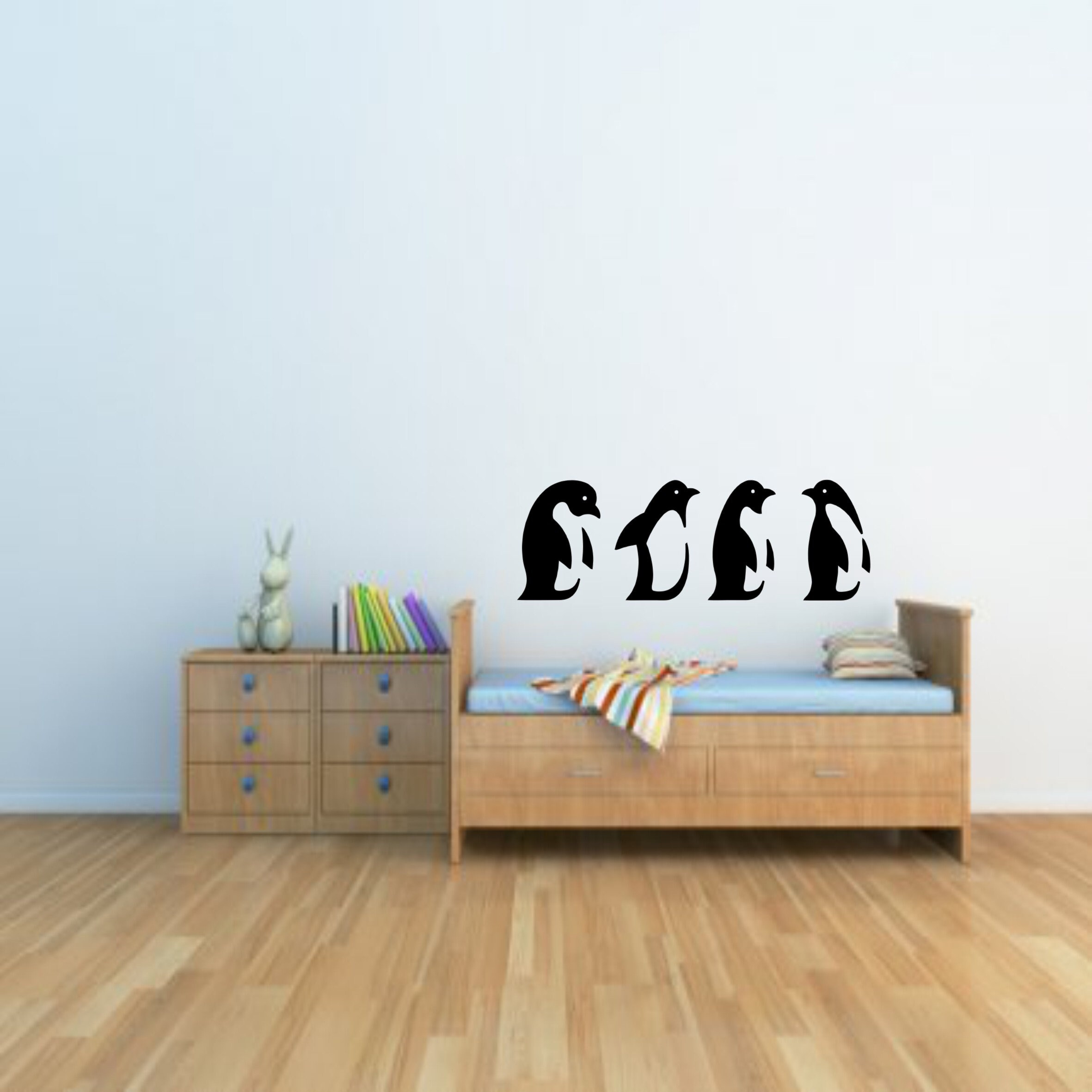 Penguin Stickers Set of 4 3 Sizes Vinyl Decal Stickers Cute - Etsy