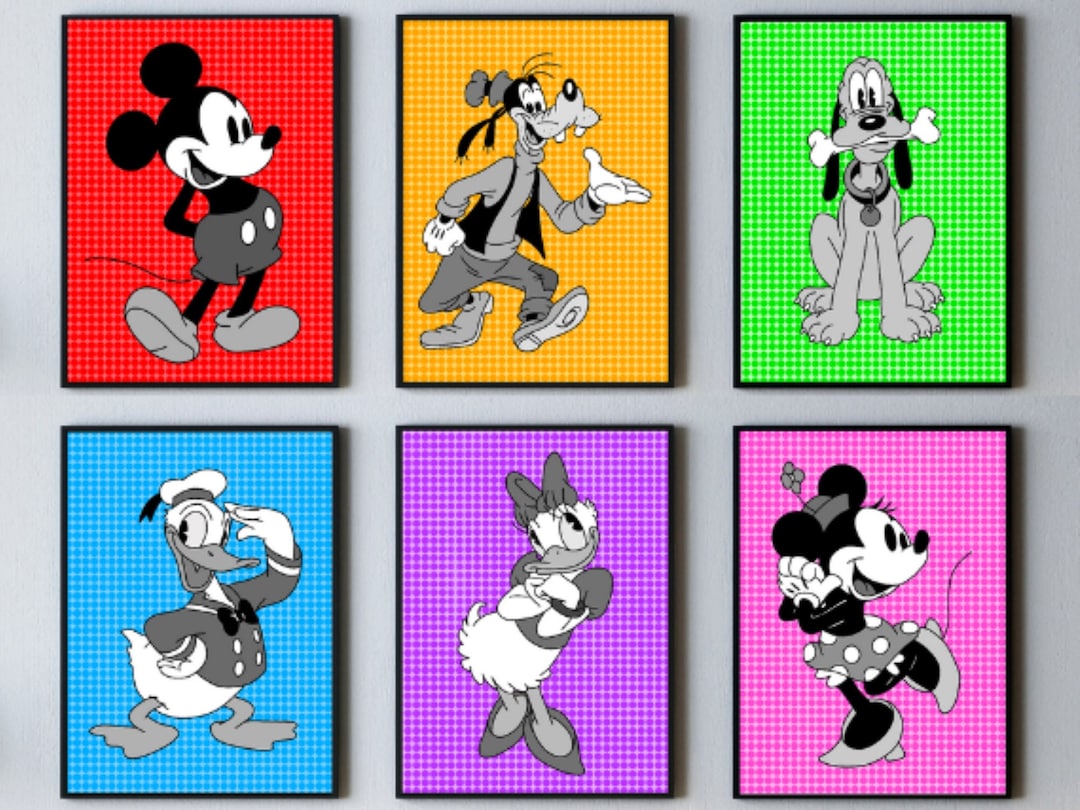 Cute Cartoon Character Pop Art, Pop Art Prints, Cartoon Animals ...