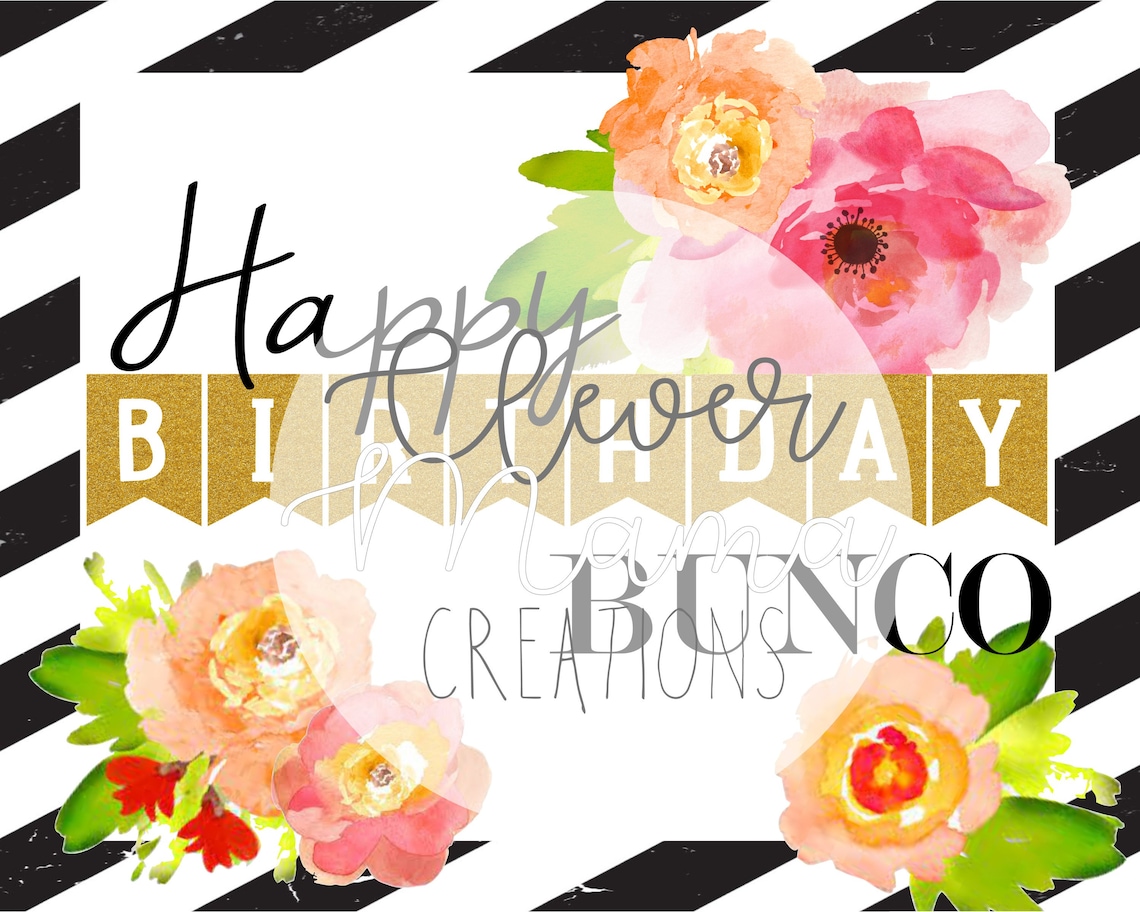 Happy Birthday Bunco Bundle - Happy Birthday Bunco Set - Happy Birthday ...