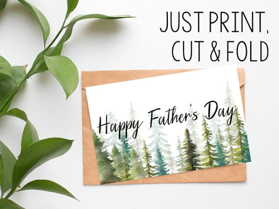 Happy Father's Day Card Printable Father's Day Card - Etsy