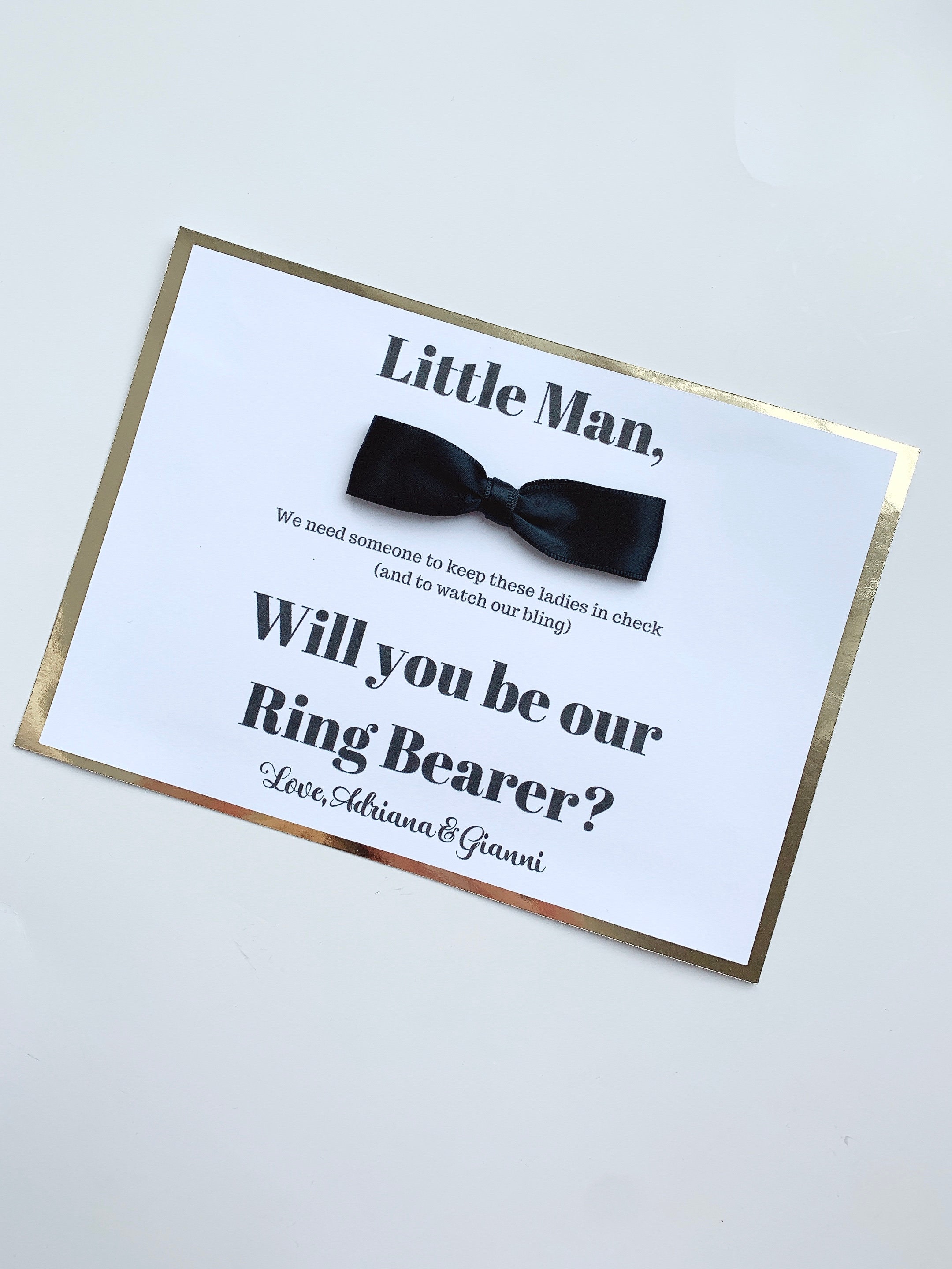 Ring Bearer Proposal Card-Will you be our Ring Bearer | Etsy