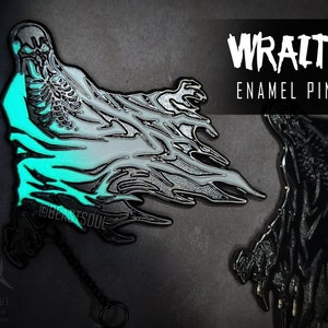 Wraith Glow in the Dark Ghost Horror Pin - Etsy