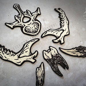 Bone Xray Horror Embroider Patches - Etsy