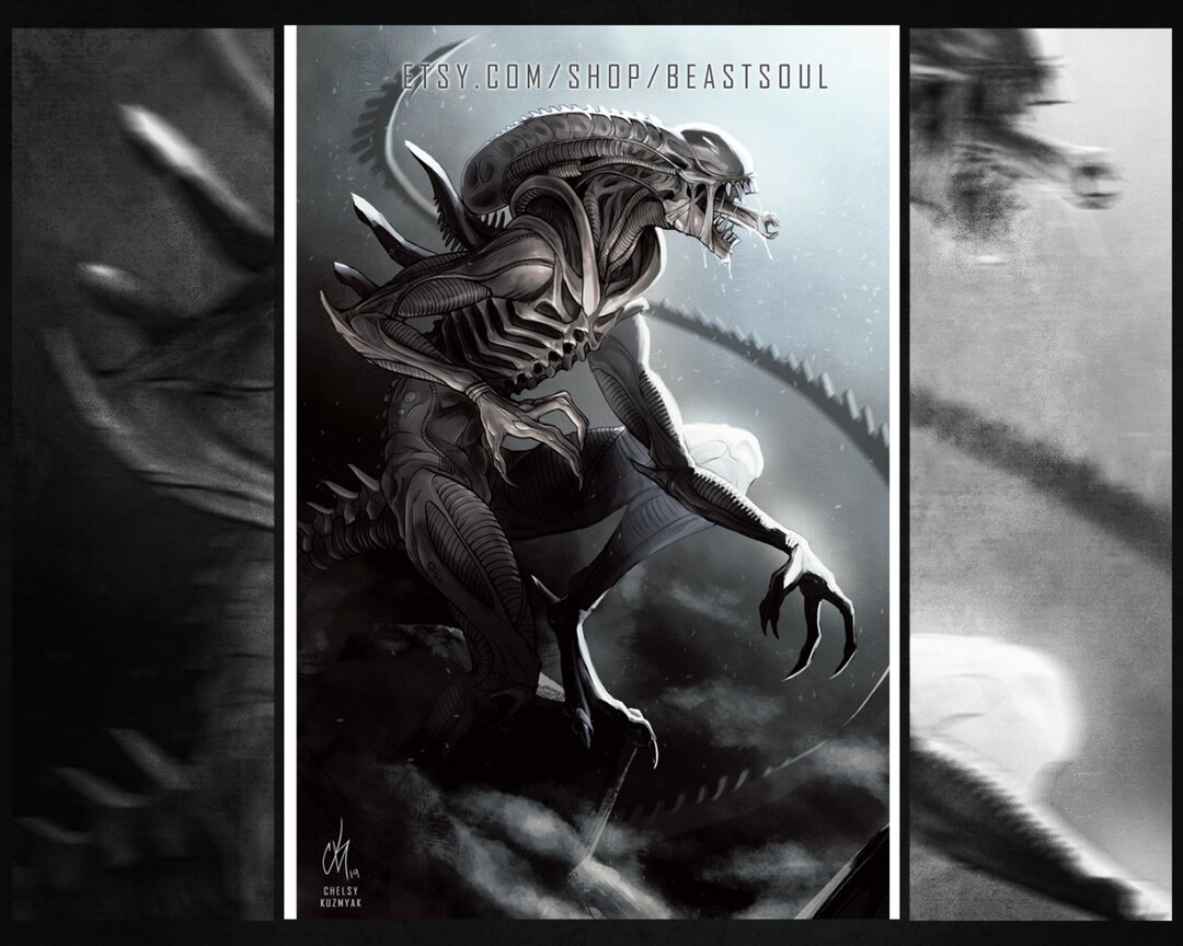 Xenomorph (art Print) - Etsy