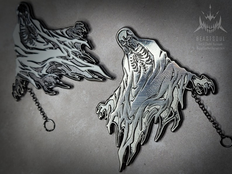 Wraith Glow in the Dark Ghost Horror Pin - Etsy