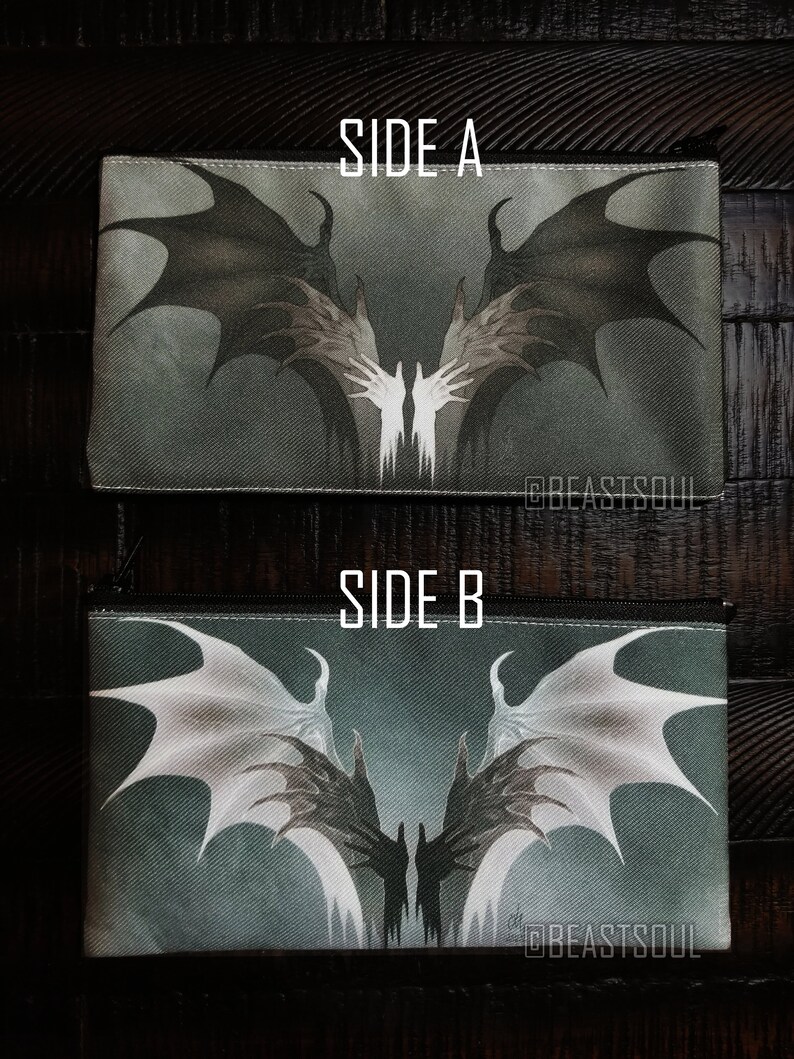 TAKE FLIGHT Horror Vampire Wing Double-sided Tote and Zipper Bag - Etsy