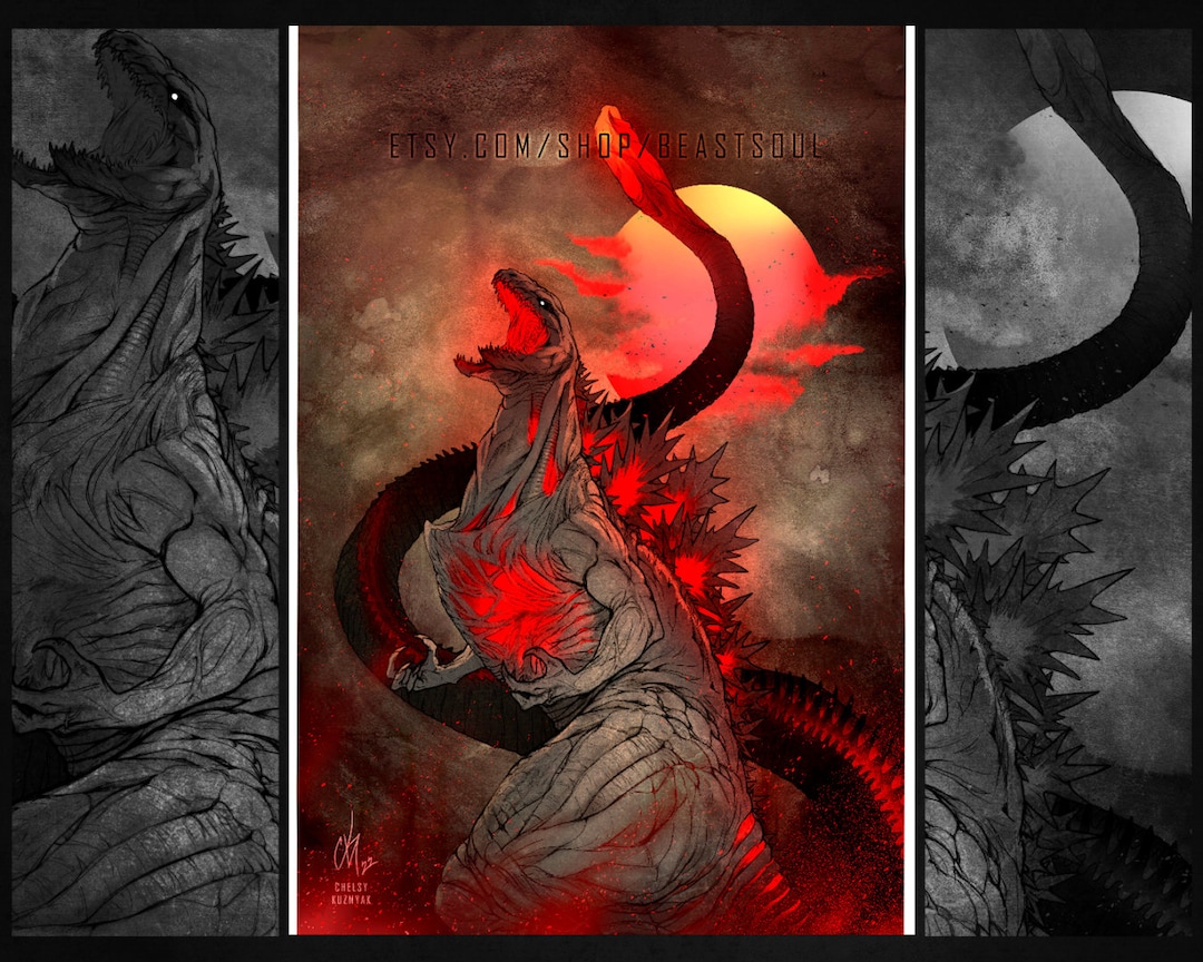 Shin Godzilla (art Print) - Etsy