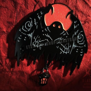 Mothman glow in the Dark Cryptid Enamel Pin - Etsy