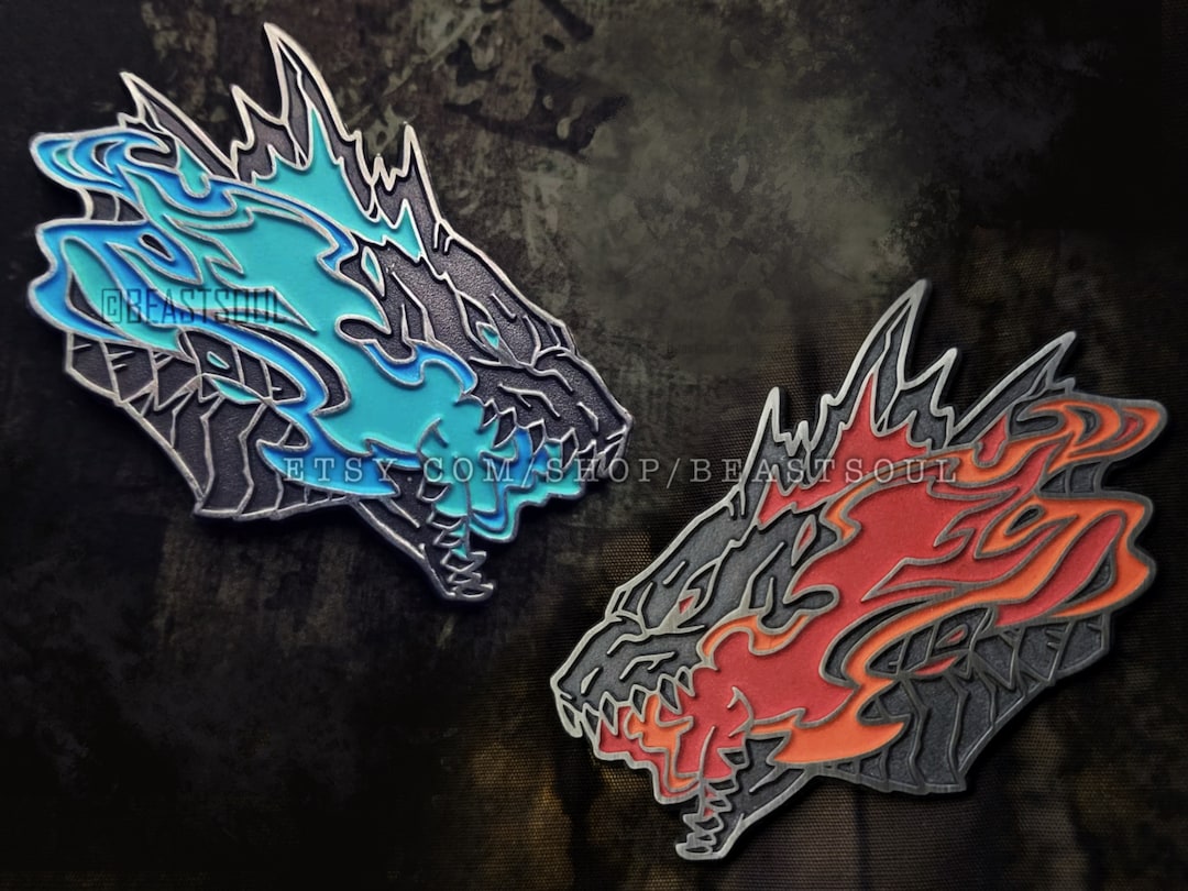 Kaiju Godzilla Glow-in-the-dark Enamel Pin - Etsy