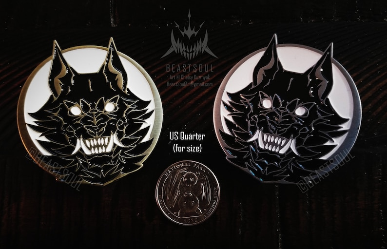 Werewolf Pins glow in the Dark - Etsy