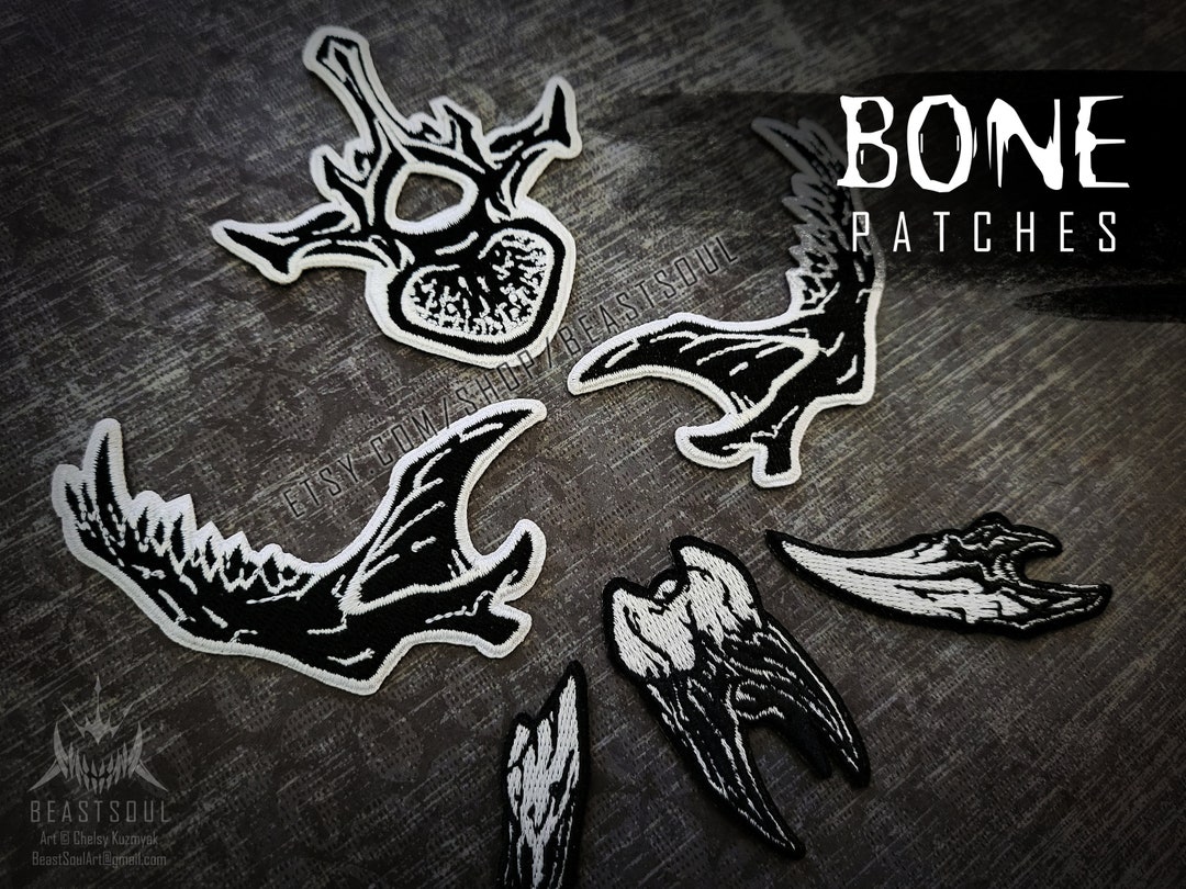 Bone Xray Horror Embroider Patches - Etsy