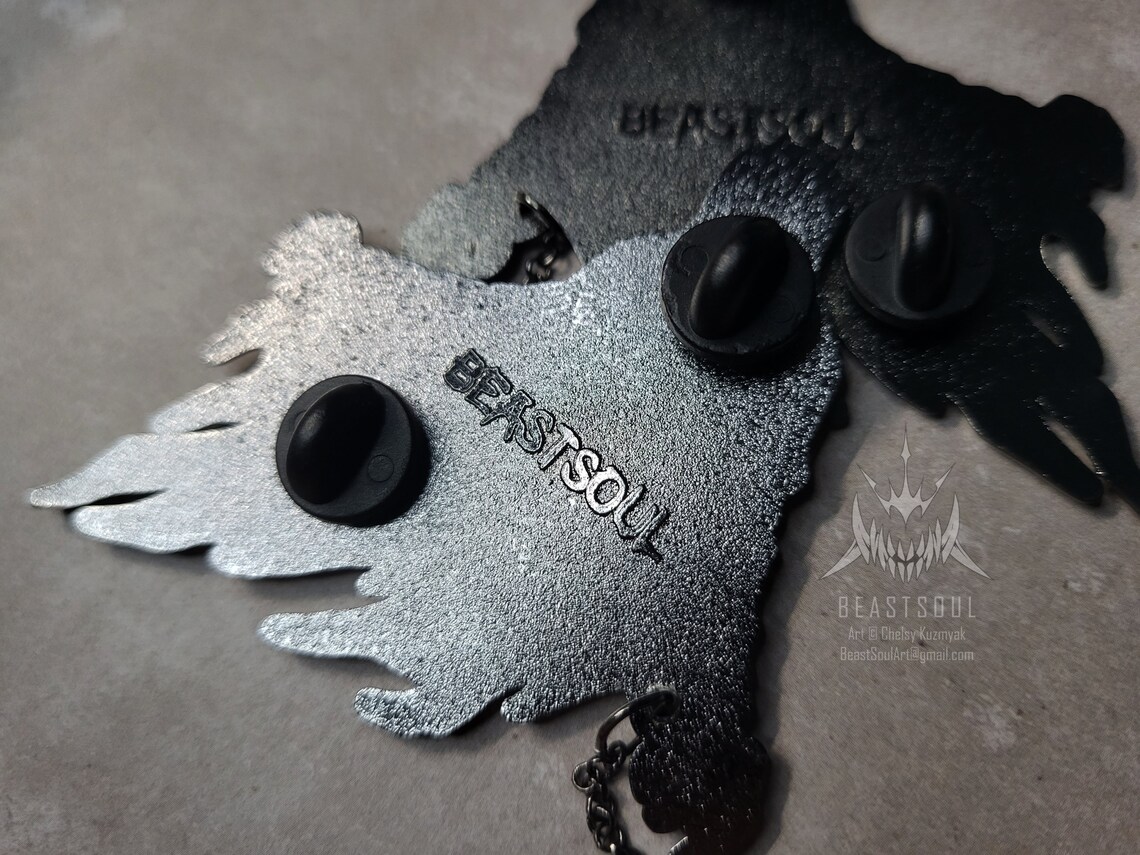 Wraith Glow in the Dark Ghost Horror Pin - Etsy