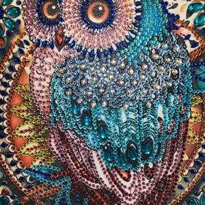 Stunning Owl Diamond Art Paintings, 10x10, FRAMED, FINISHED PRODUCT ...
