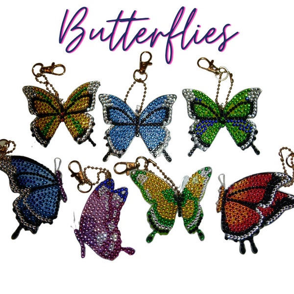 Finished Diamond Art Keychains - Etsy