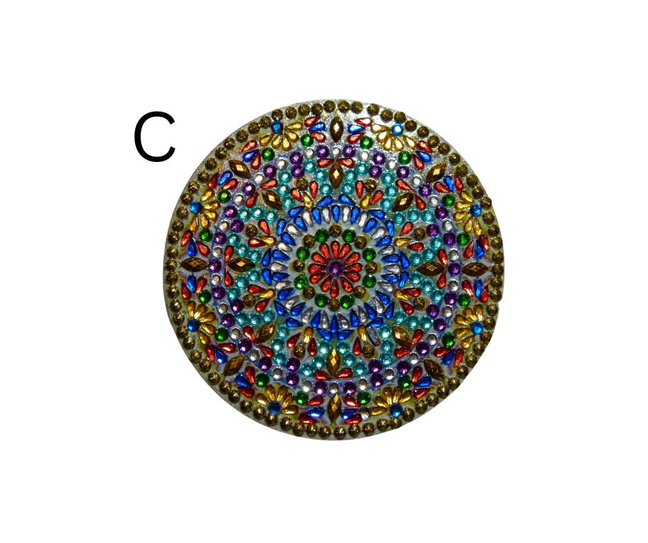 Intricate Mandala Diamond Art Keychains, FINISHED PRODUCT, Free ...