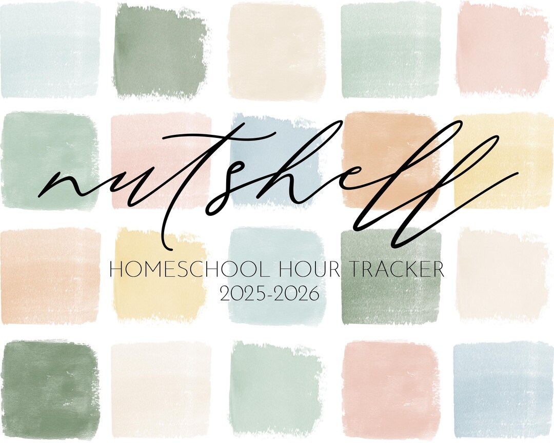 Nutshell Homeschool Hour Tracker/planner PDF - Etsy
