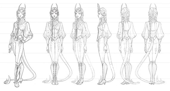 Character Model Sheet Template