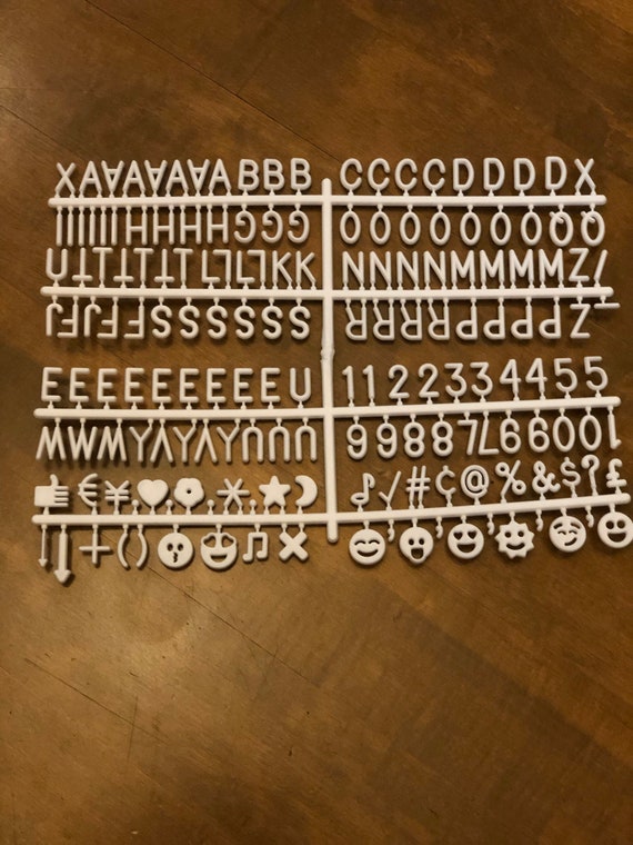 Letter Board Letters 3/4 INCH Set of 340 Characters for - Etsy