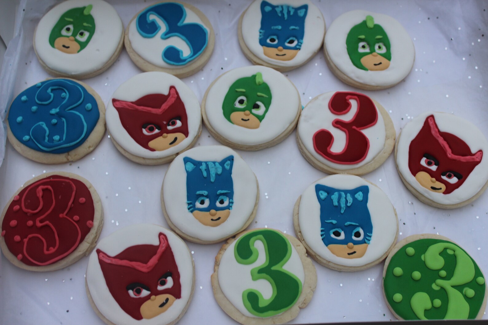 1 Doz PJ Mask Cookiessuper Hero Cookies birthday | Etsy