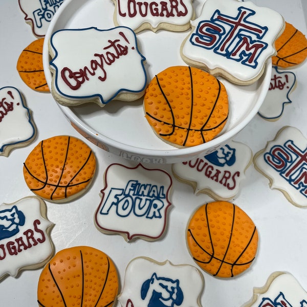 Basketball Cookies - Etsy
