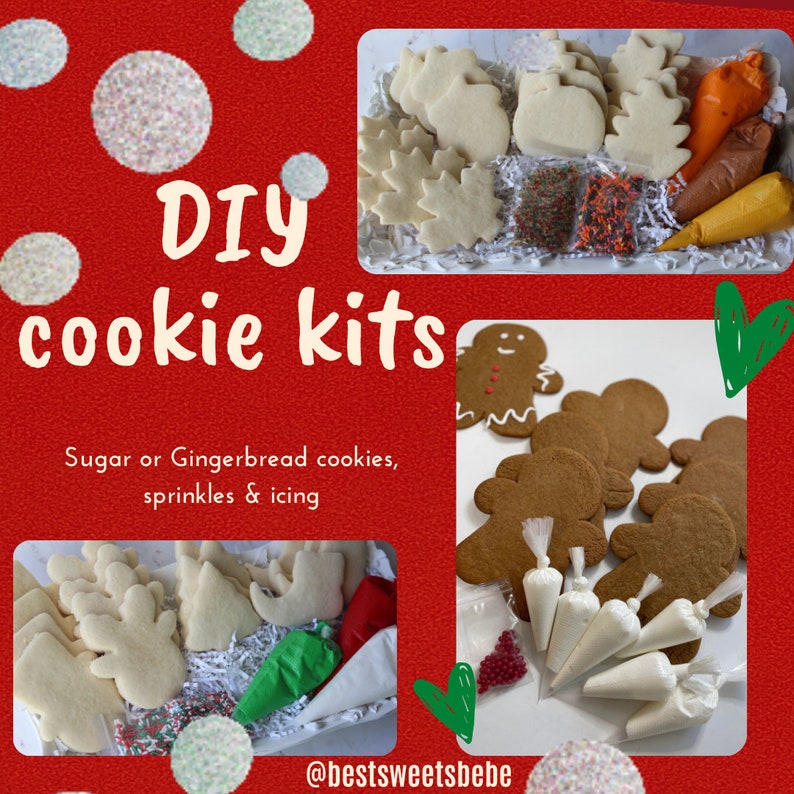 1/2 Doz (6) Gingerbread Man Cookie Box*decorate Your Own Cookie ...