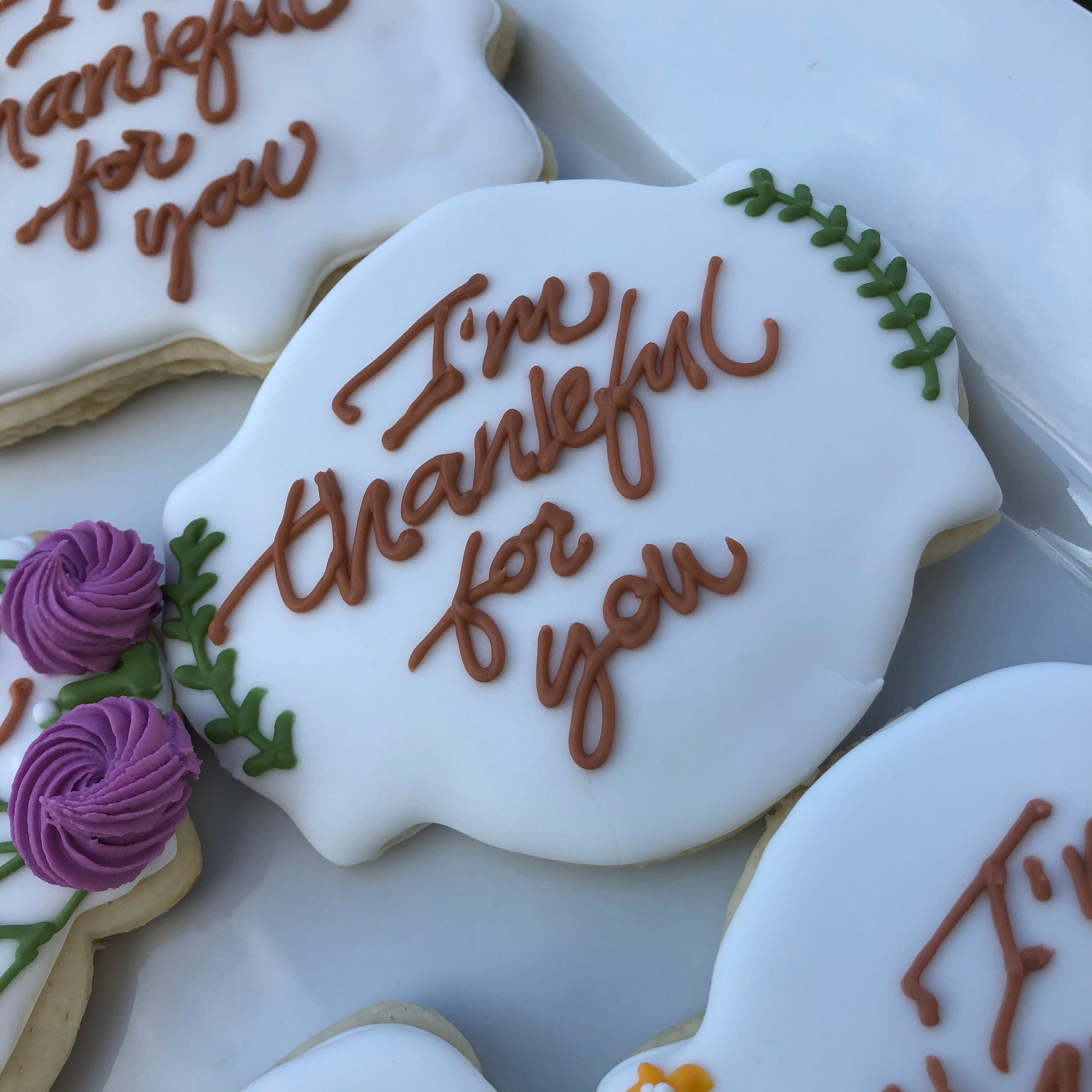 1 doz Thank You CookiesThanksgiving Cookies Thank You | Etsy