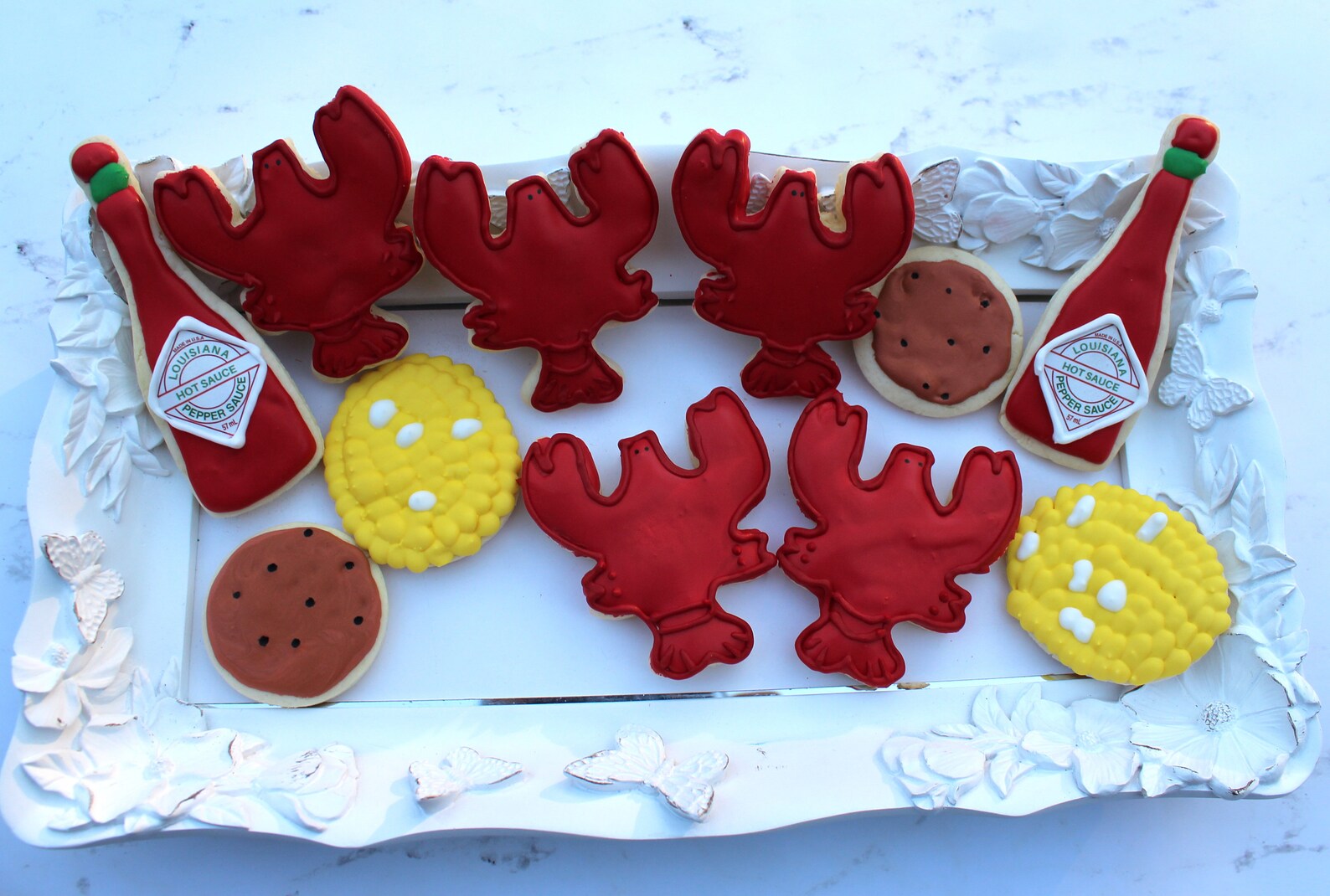1 Doz Crawfish Cookies crawfish Boil Cookieslouisiana - Etsy