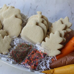 1 Doz*fall/autumn Cookie Box*decorate Your Own Cookie*cookie Party ...