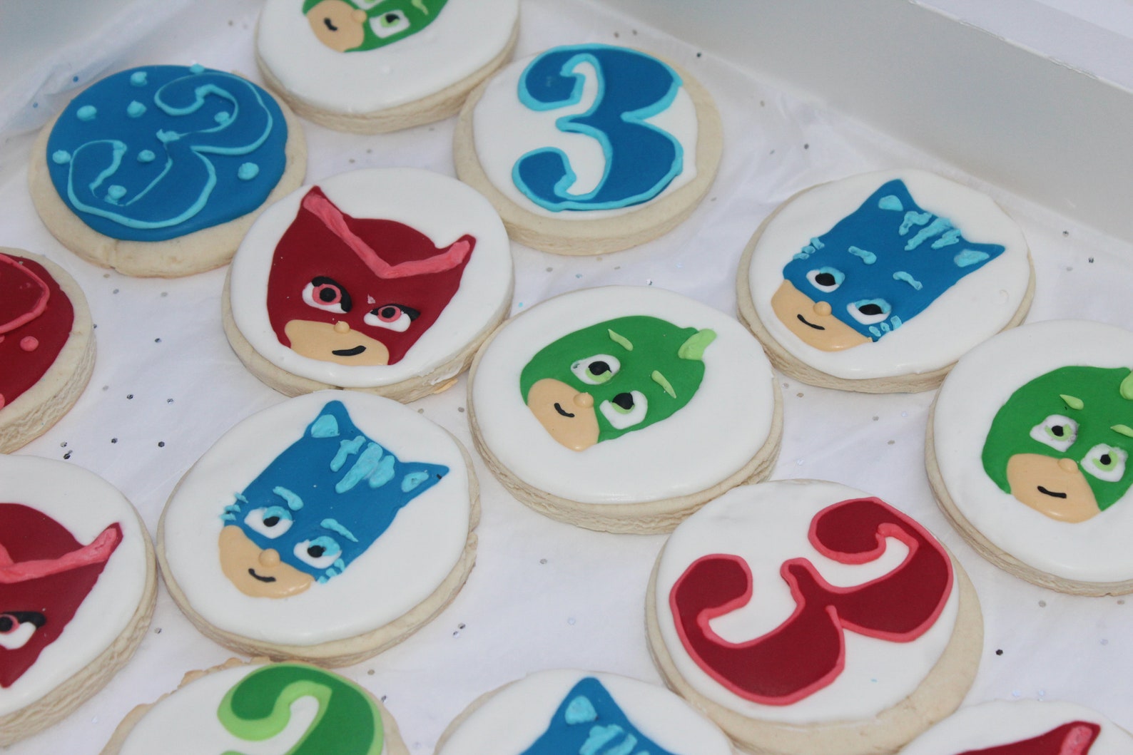 1 Doz PJ Mask Cookiessuper Hero Cookies birthday | Etsy