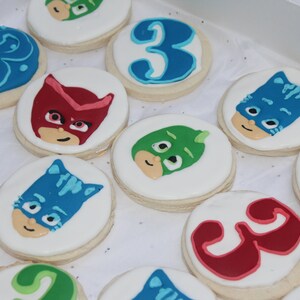 1 Doz PJ Mask Cookies*super Hero Cookies *birthday Cookies*custom ...